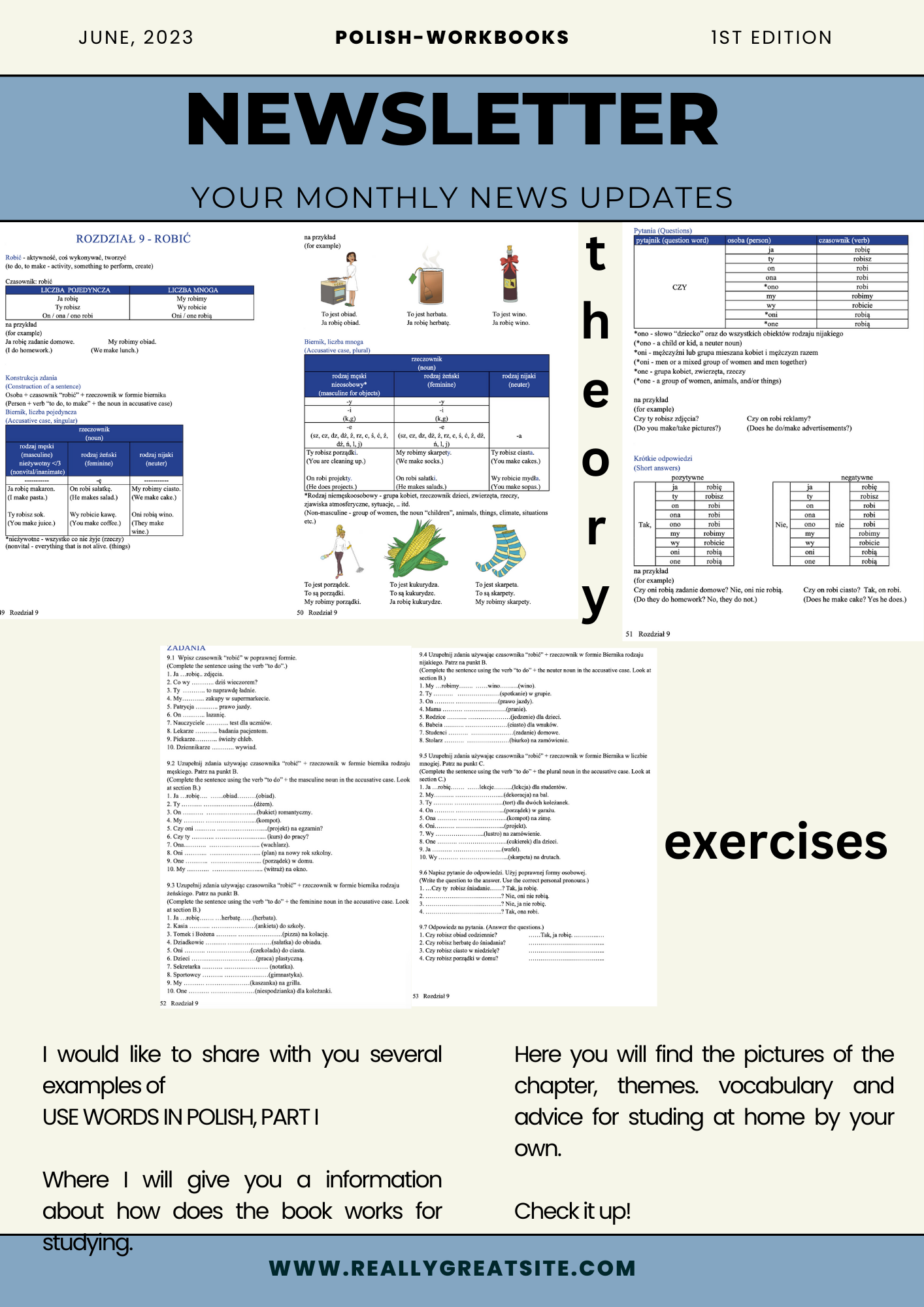 Polish – Workbooks – Polish exercise book
